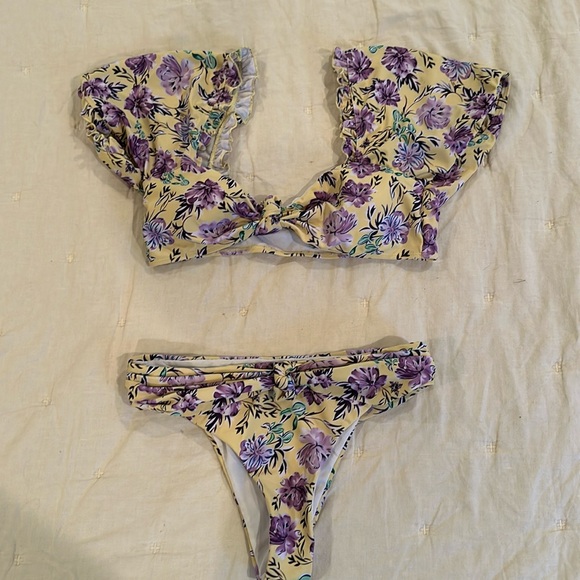 Cupshe | Swim | Cupshe Floral Swimsuit | Poshmark